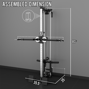 EONFIT® E1 Wall Mounted Cable Machine With Rotation Arms – Eonfit Fitness