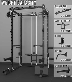 EonfitOmni® E2 2.0 Power Rack for Home Gym Equipment – Eonfit Fitness