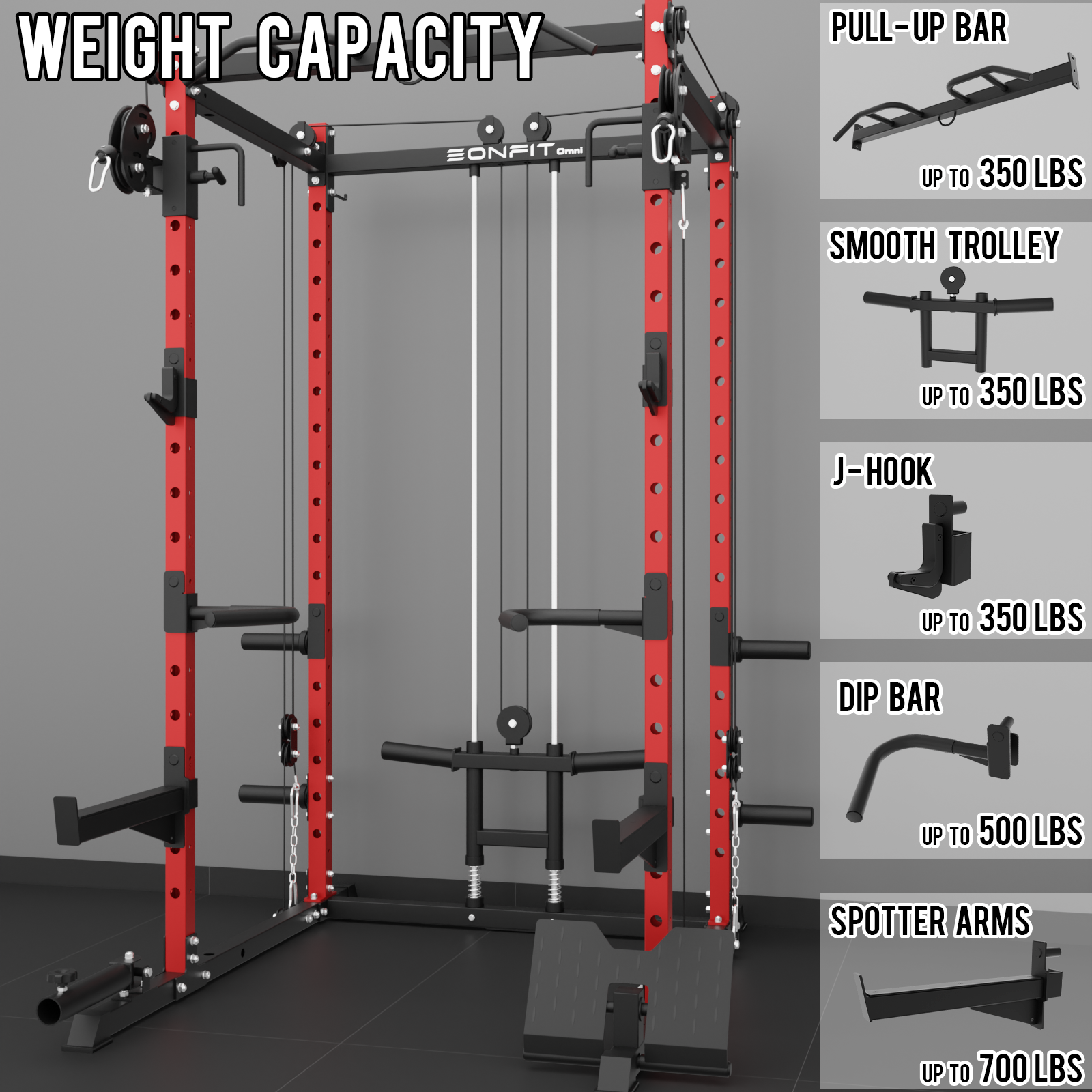 EonfitOmni® E2 2.0 Power Rack for Home Gym Equipment – Eonfit Fitness
