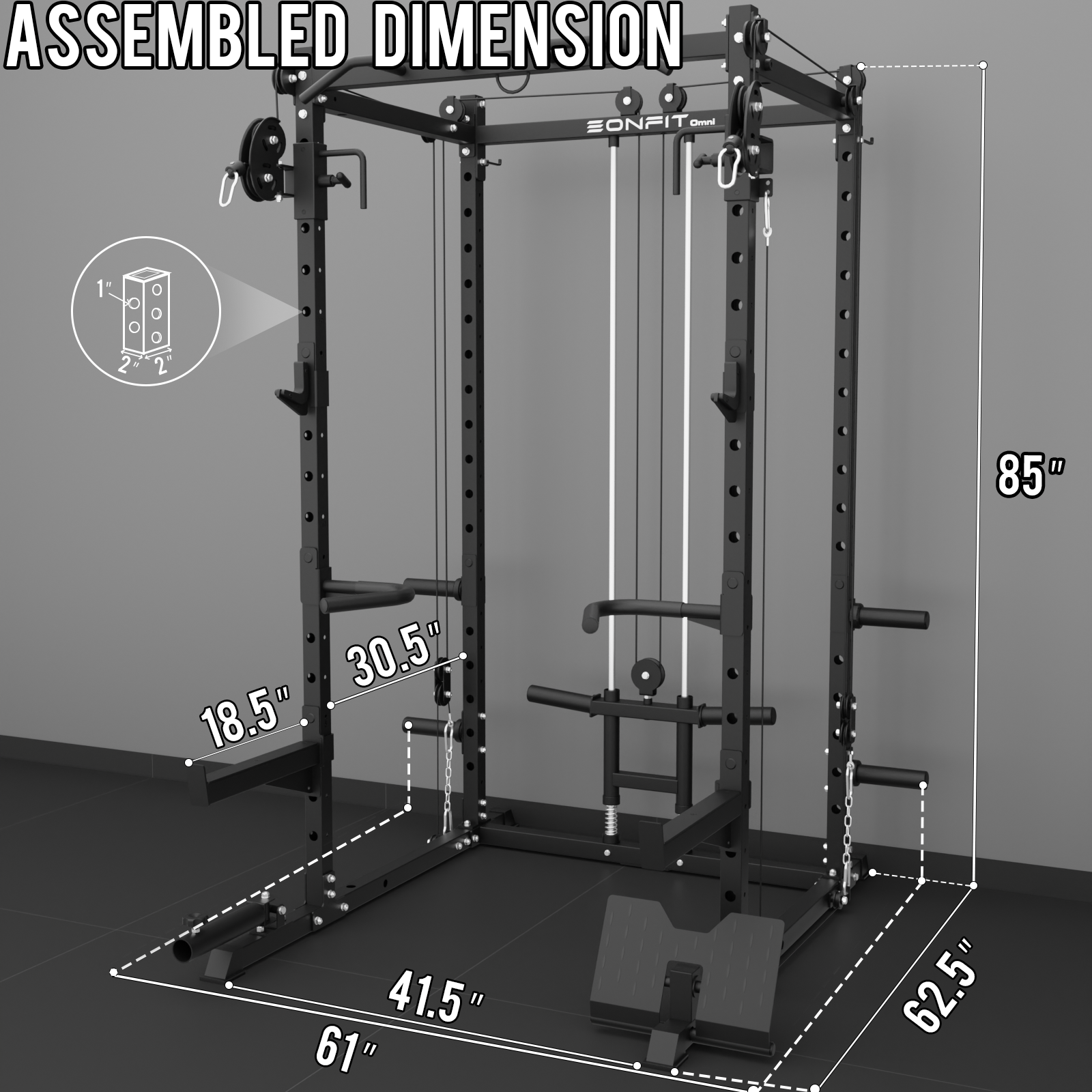 EonfitOmni® E2 2.0 Power Rack for Home Gym Equipment – Eonfit Fitness